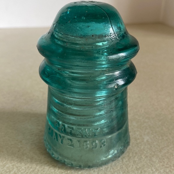 Accents | Antique Hemingray No 9 May 2 1893 Patent Aqua Blue Glass ...